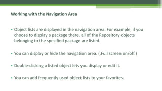 Unit 2 - Object Navigator, Repository and ABAP Programs | PPTX