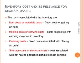 Unit 2 inventory functionality and principles | PPTX
