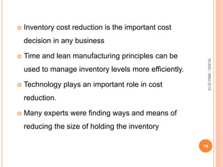 Unit 2 inventory functionality and principles | PPTX