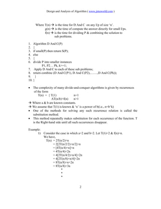algorithm Unit 2 | DOC