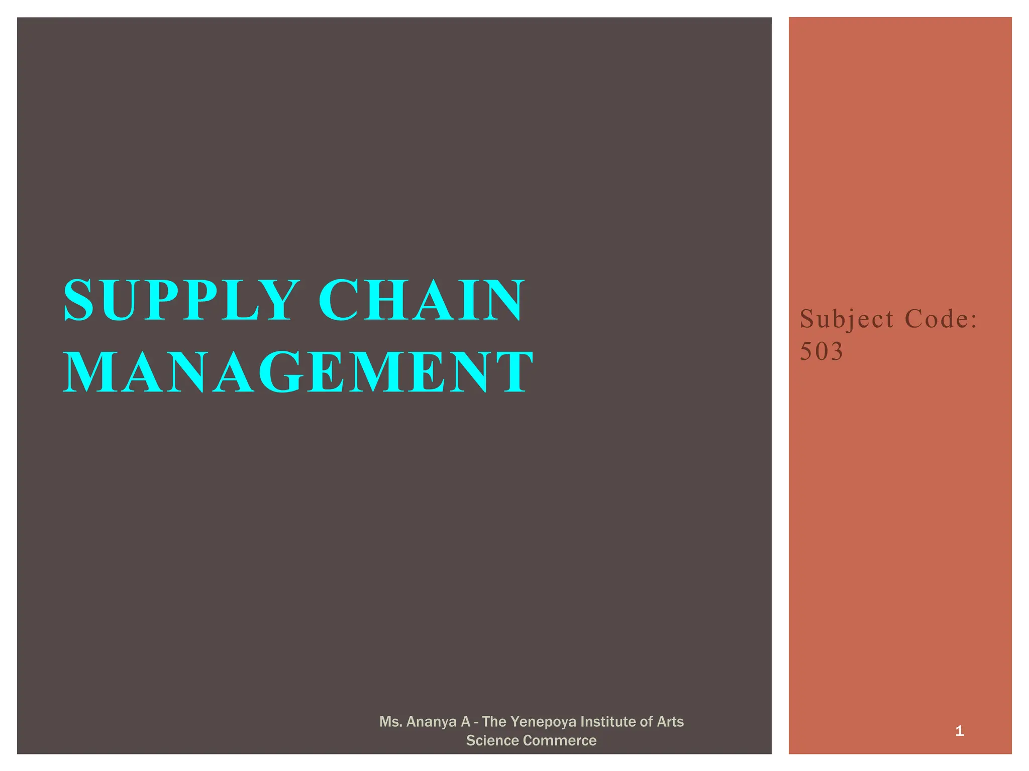 Unit 2 Key Supply Chain Business Processes - Understanding about the ...