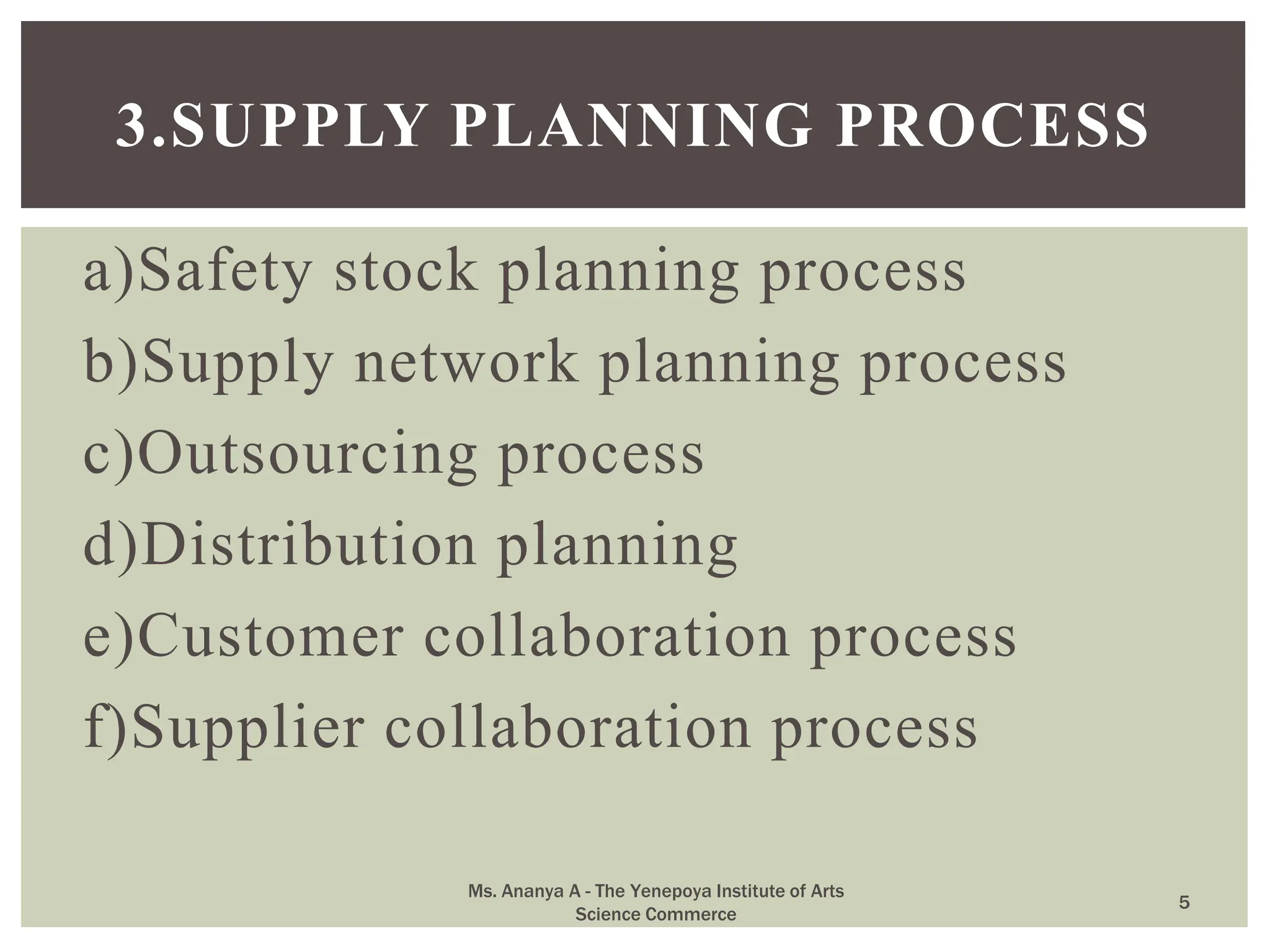 Unit 2 Key Supply Chain Business Processes - Understanding about the ...