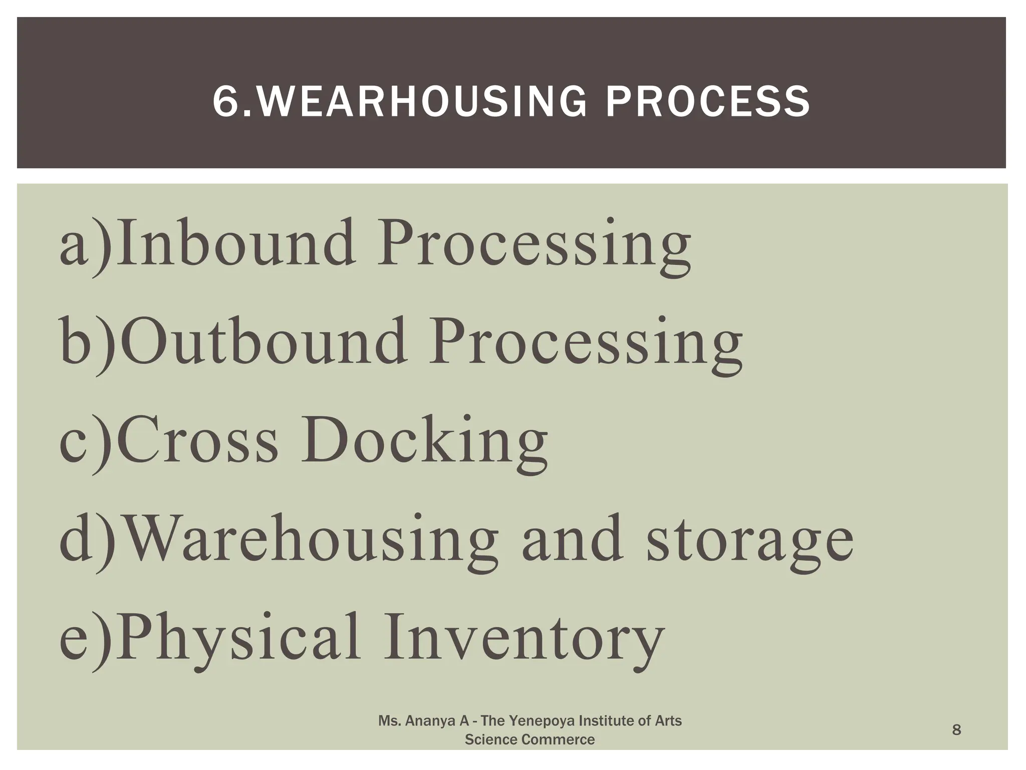 Unit 2 Key Supply Chain Business Processes - Understanding about the ...