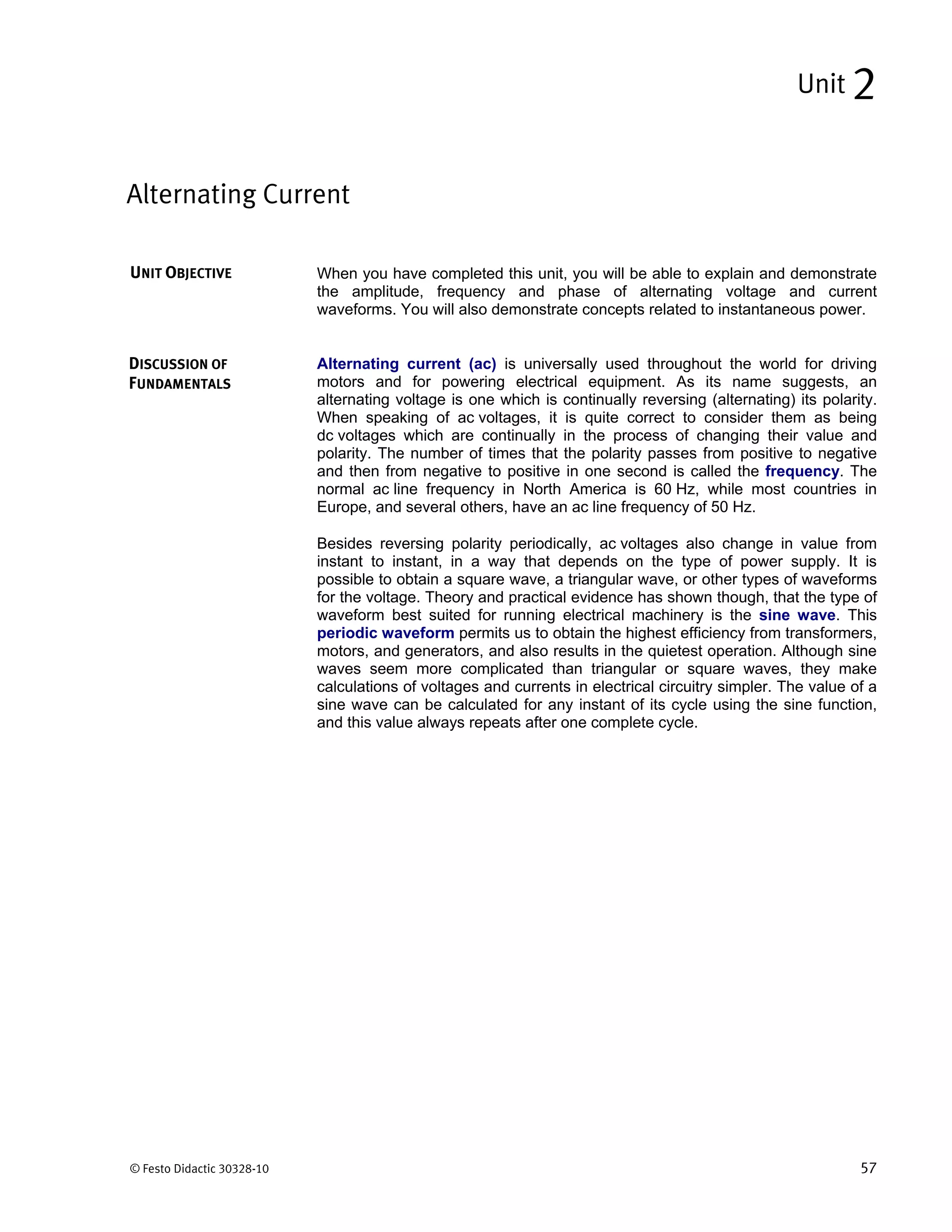 Power Circuits and Transformers-Unit 2 Labvolt Student Manual | PDF