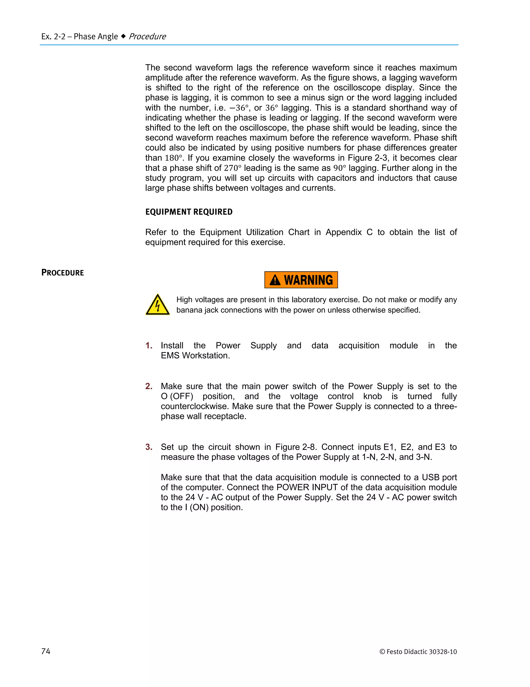 Power Circuits and Transformers-Unit 2 Labvolt Student Manual | PDF