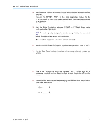 Power Circuits and Transformers-Unit 2 Labvolt Student Manual | PDF