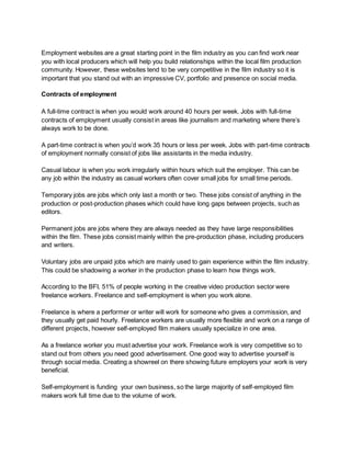 Unit 2 learning aim a | DOCX | Screenwriting | Content Production