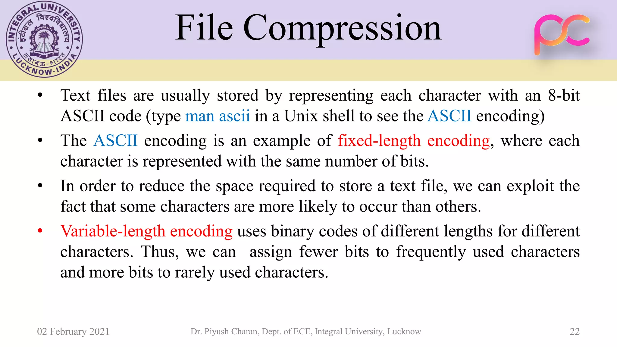 Unit 2 Lecture notes on Huffman coding | PDF