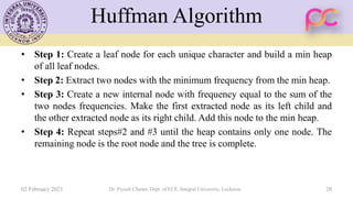 Unit 2 Lecture notes on Huffman coding | PDF