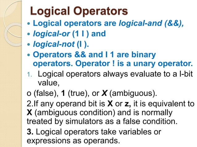 Verilog Operators Pptx