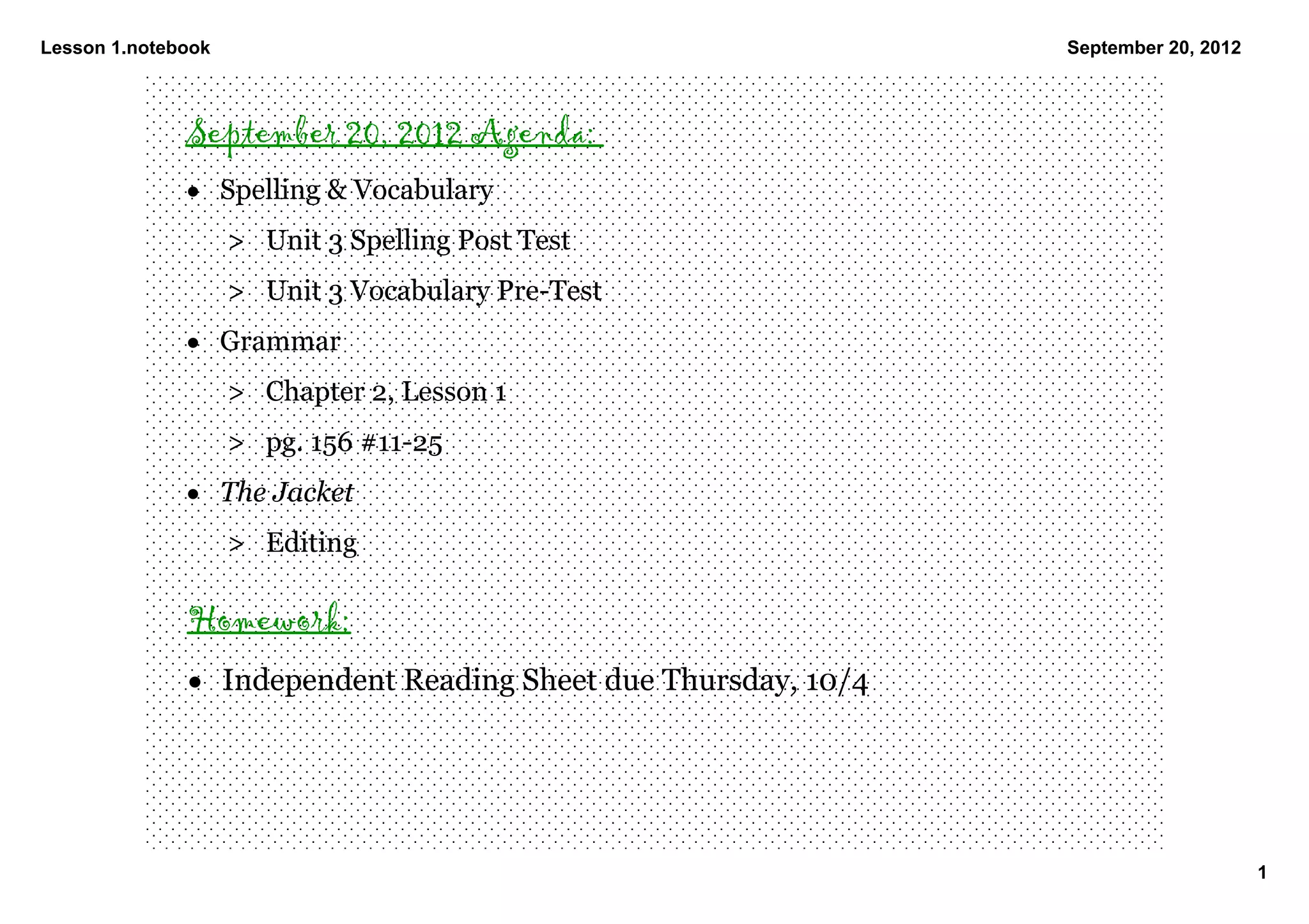 Unit 2, Lesson 1 | PDF