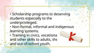 LEGAL FOUNDATION OF THE CURRICULUM”four dimensions | PPTX