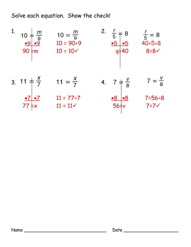 Unit 2 lesson 4 solving & writing division equations | DOC | Science