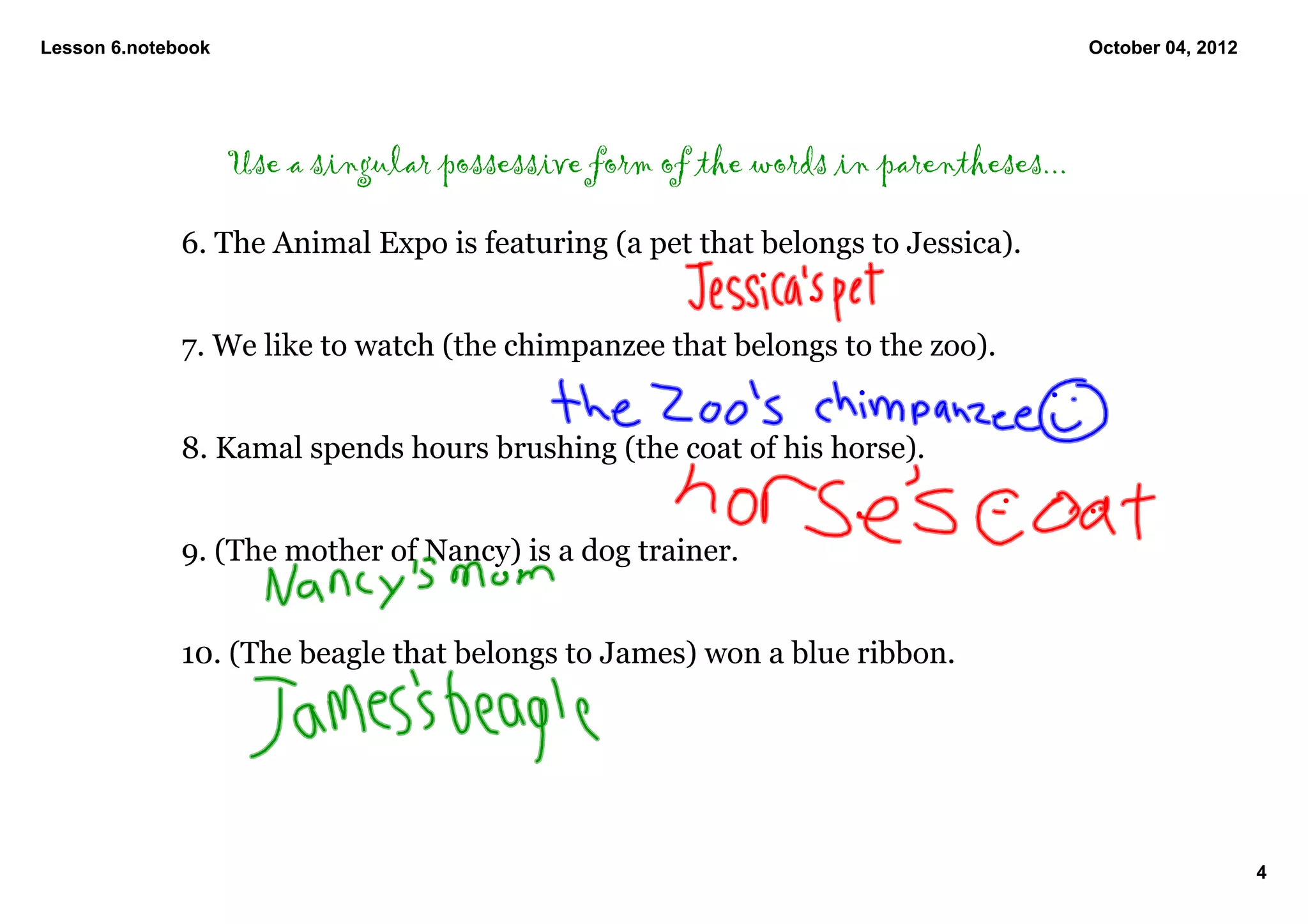 Unit 2, lesson 6 | PDF