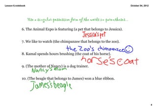 Unit 2, lesson 6 | PDF