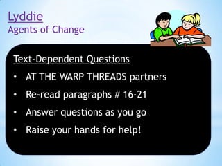 Lyddie: Unit2 lesson6 | PPT