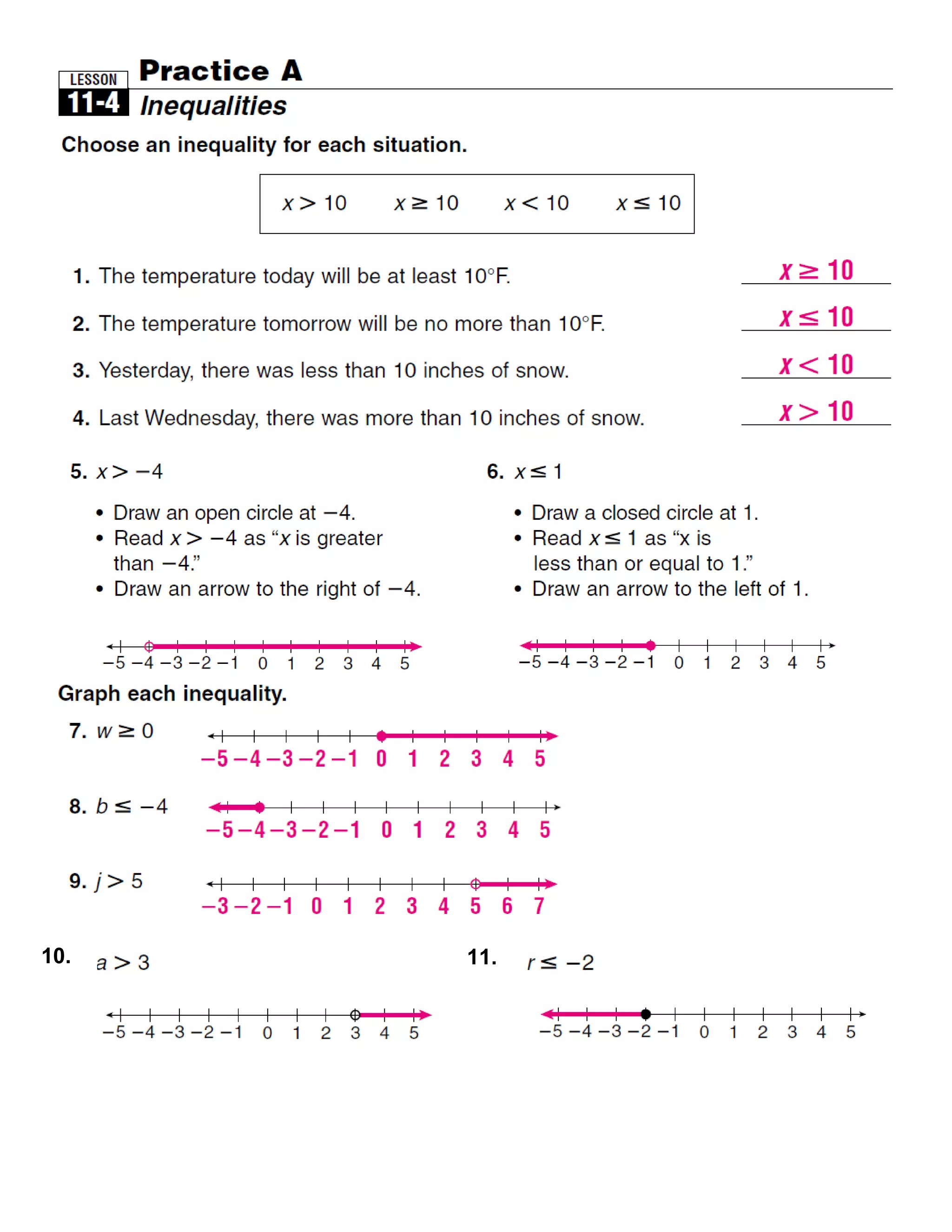 Unit 2 lesson 6 graphing inequailities | DOC