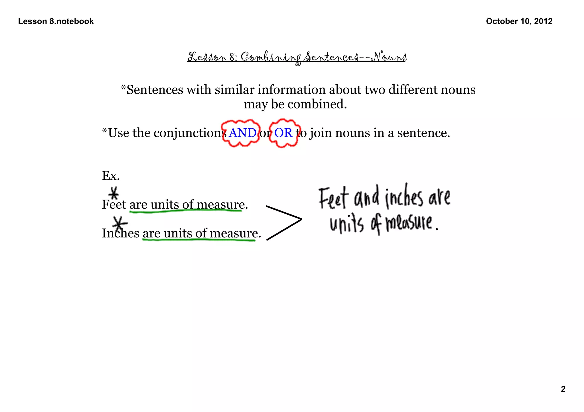 Unit 2, Lesson 8 | PDF
