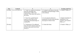 unit2lessonplan | DOC | Homework and Study | Education