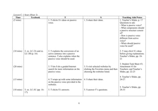 unit2lessonplan | DOC | Homework and Study | Education