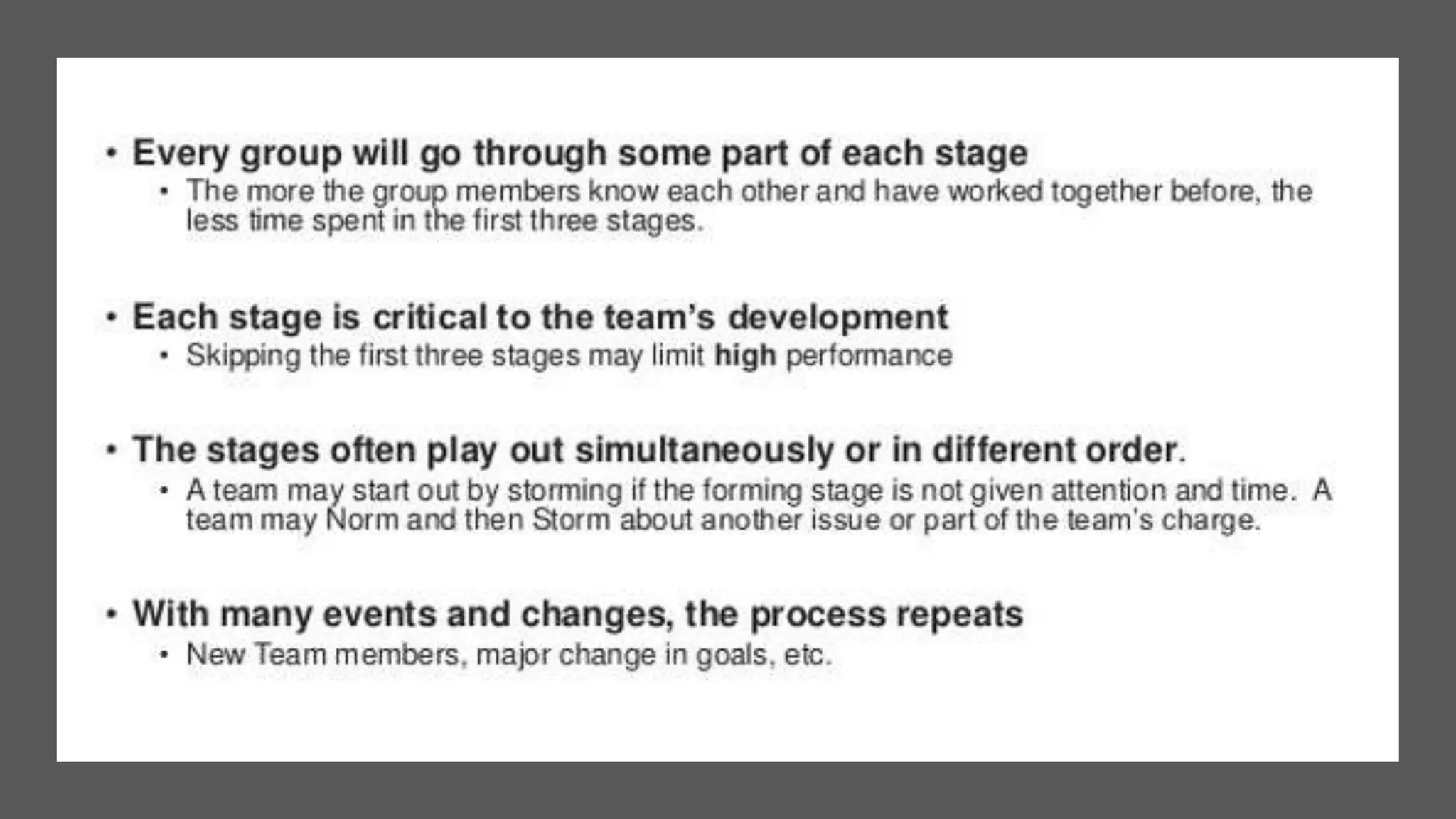 The Four Stages of Team Development | PPTX