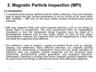 Unit 2 magnetic particle testing part 2 | PPT