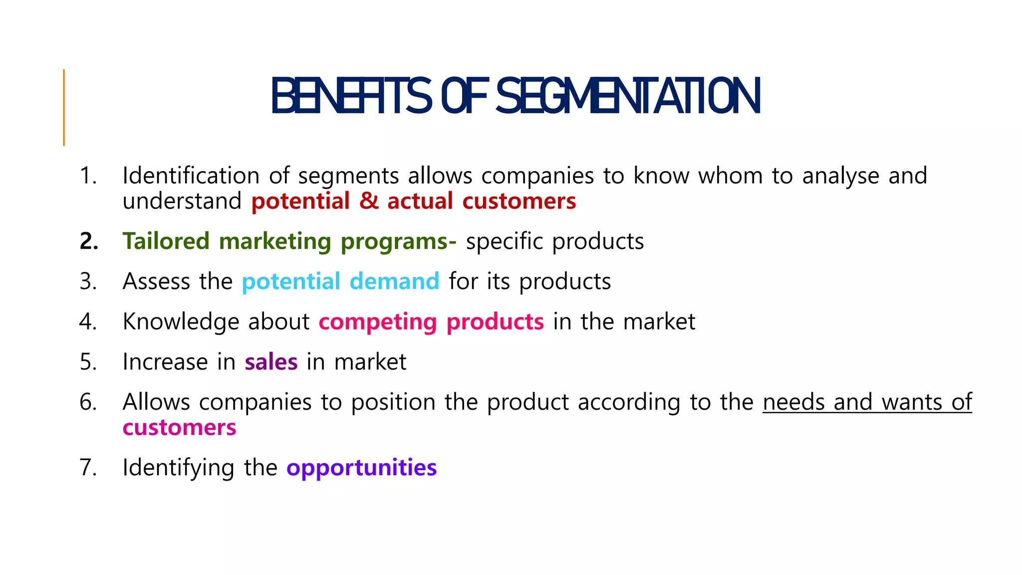 Unit 2 Market Segmentation Targeting Differentiation And Positioningpdf Business Business