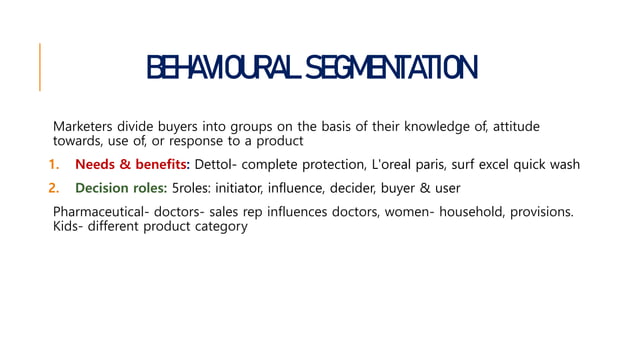 Unit 2 Market Segmentation Targeting Differentiation And Positioningpdf Business Business