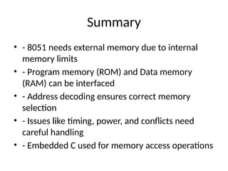 unit 2 embedded cMemory_Interfacing_8051.pptx