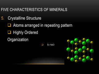 Unit 2 minerals | PPTX