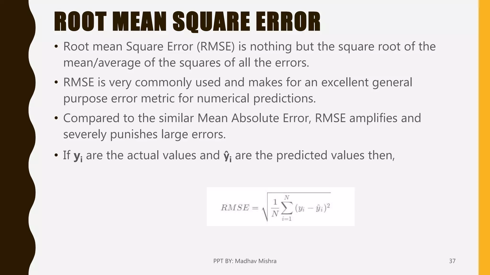 Machine Learning Unit 2 Semester 3 MSc IT Part 2 Mumbai University | PPTX