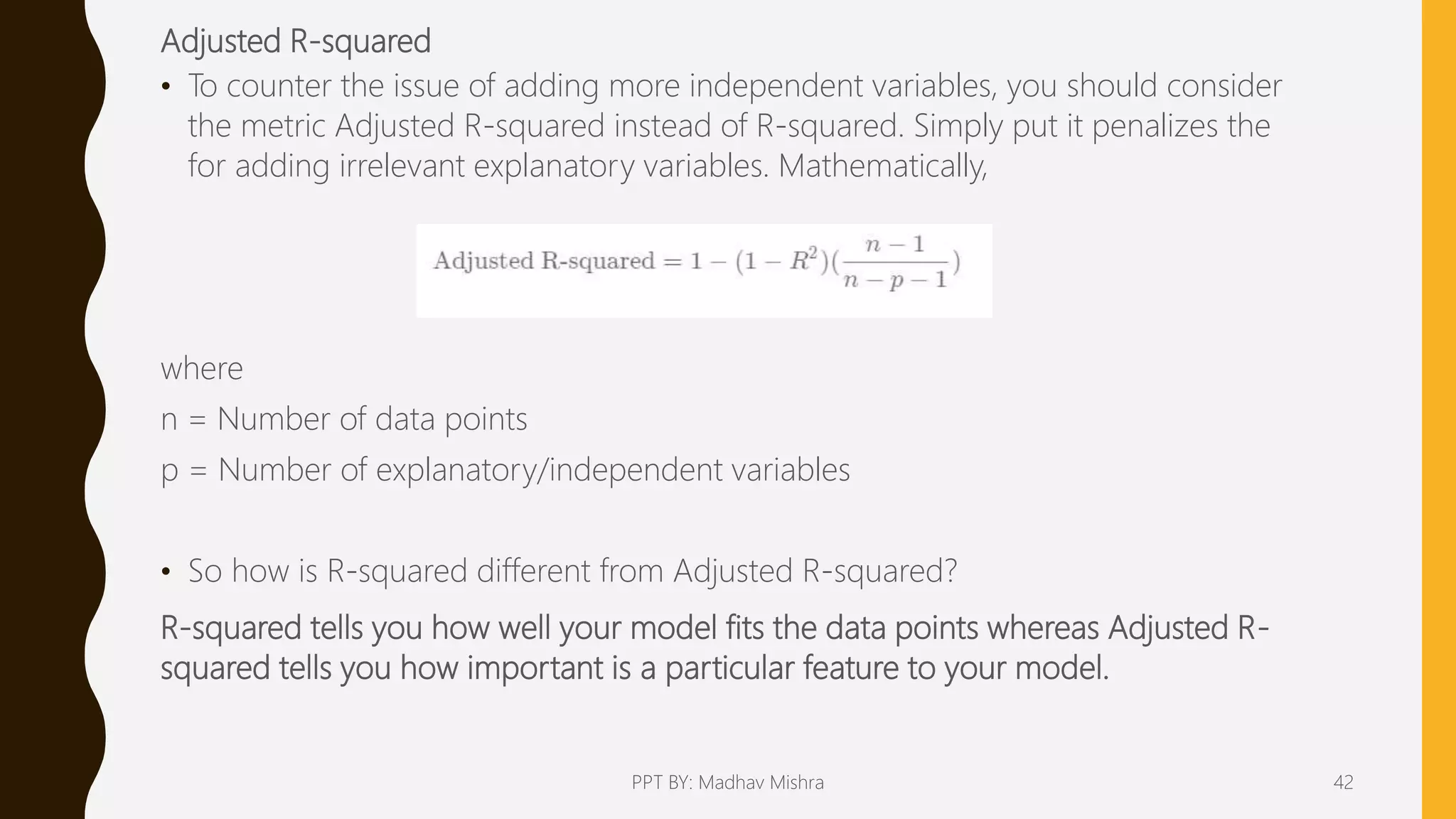 Machine Learning Unit 2 Semester 3 MSc IT Part 2 Mumbai University | PPTX