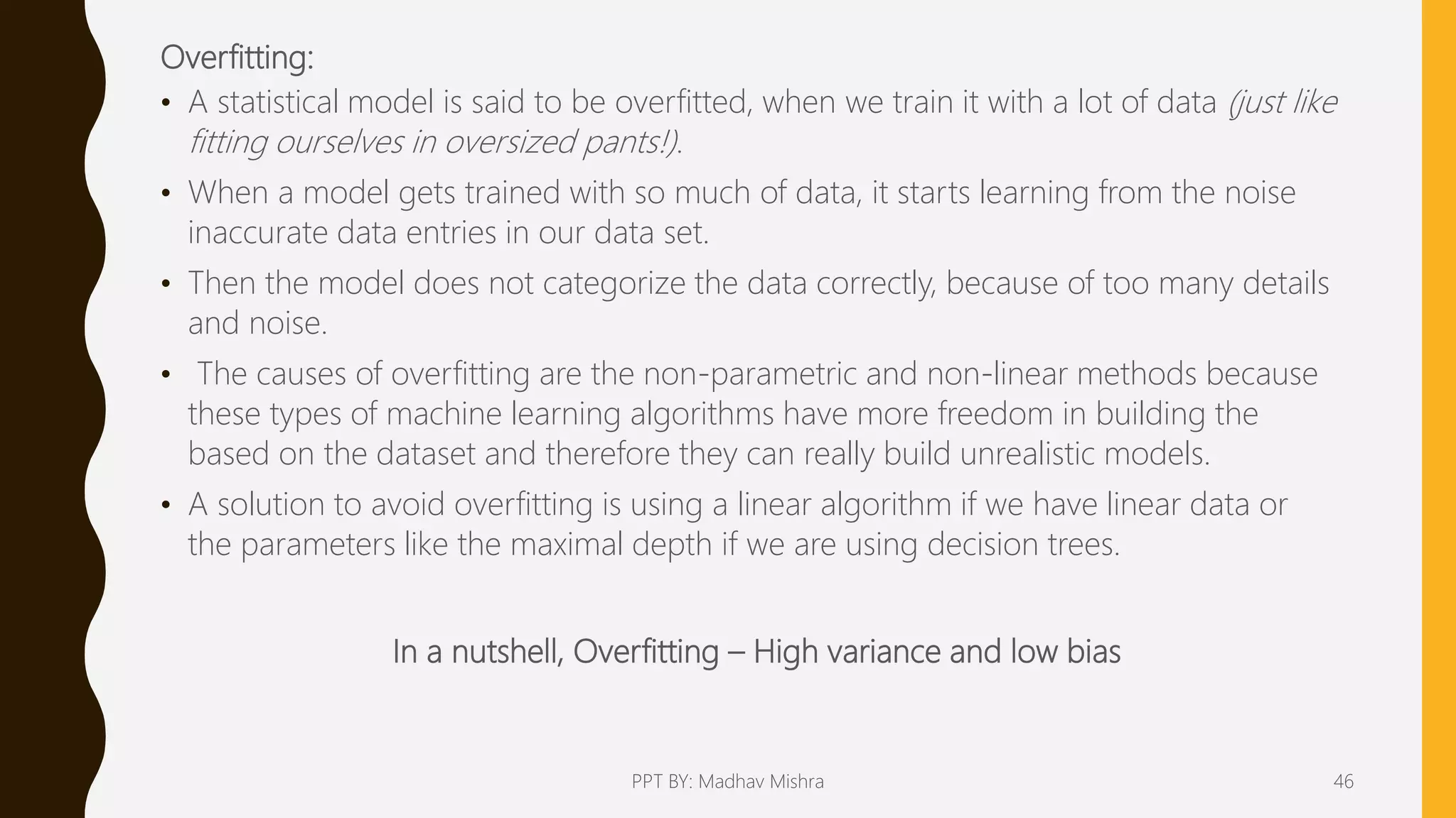 Machine Learning Unit 2 Semester 3 MSc IT Part 2 Mumbai University | PPTX