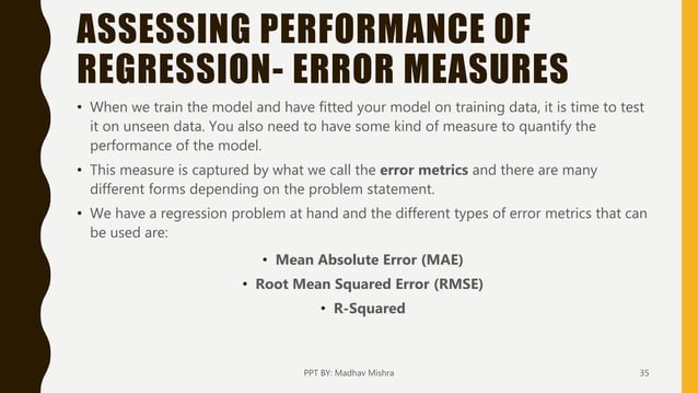 Machine Learning Unit 2 Semester 3 MSc IT Part 2 Mumbai University | PPTX