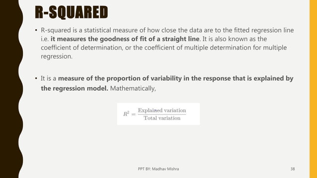 Machine Learning Unit 2 Semester 3 MSc IT Part 2 Mumbai University | PPTX
