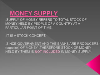 UNIT 2 MONEY& BANKING.(EXAM ORIENTED)... | PPTX