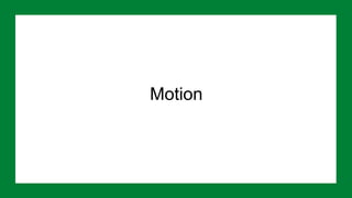 Intro to Motion - 8th grade physical science | PPTX