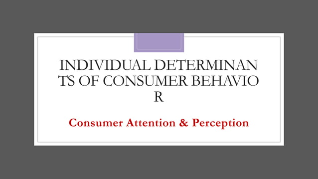 Unit 2 motivation, personality, consumer's perception, learning ...