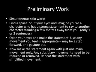 Unit 2 movement objectives | PPTX