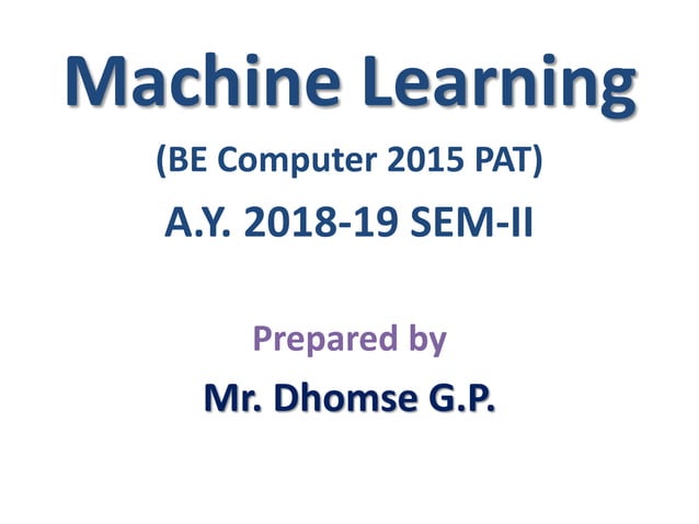 UNIT2_NaiveBayes algorithms used in machine learning | PPT