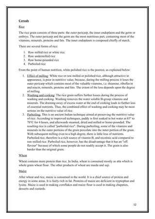 classification of food, in the terms of nutrition | DOCX