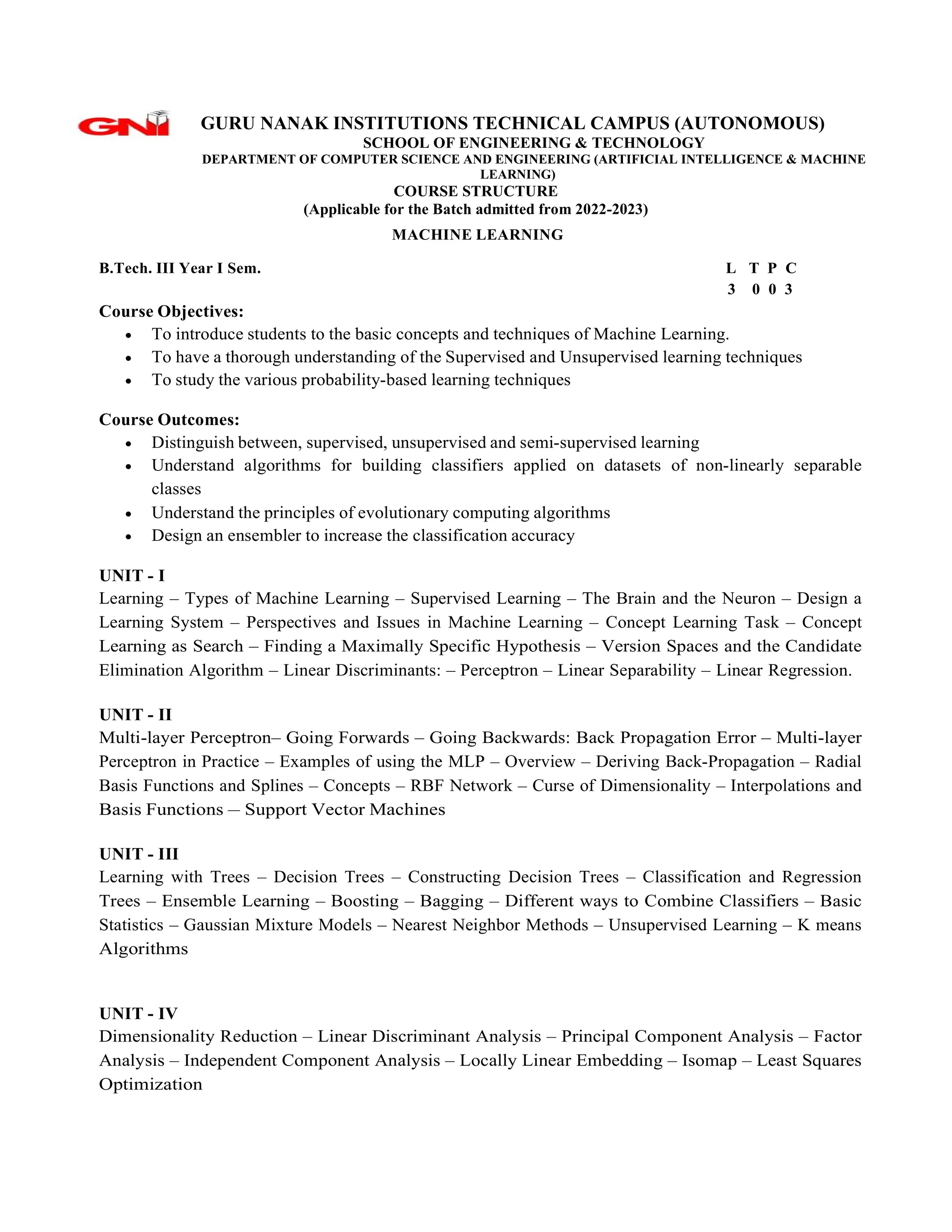 22PCOAM16 ML UNIT 2 NOTES & QB QUESTION WITH ANSWERS | PDF