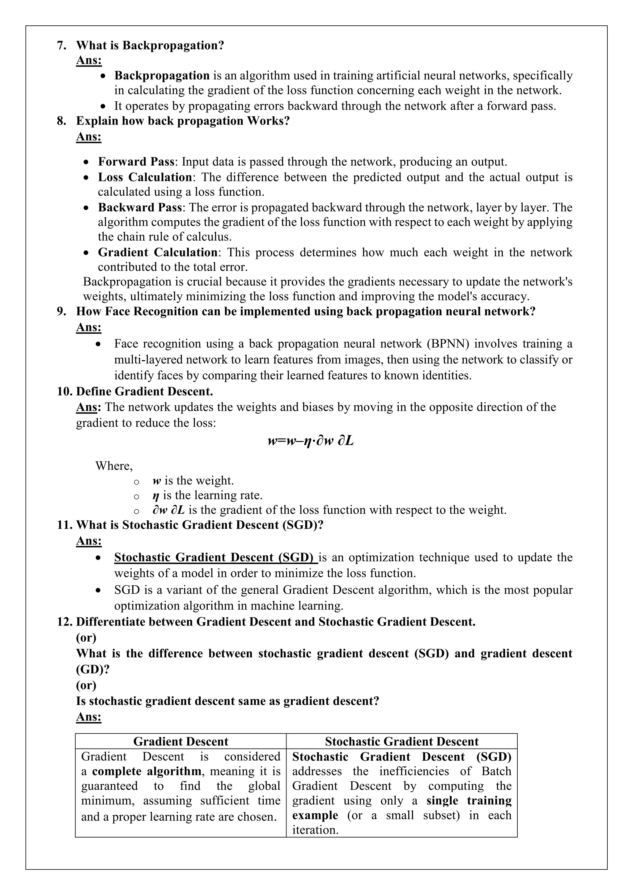 22PCOAM16 ML UNIT 2 NOTES & QB QUESTION WITH ANSWERS | PDF