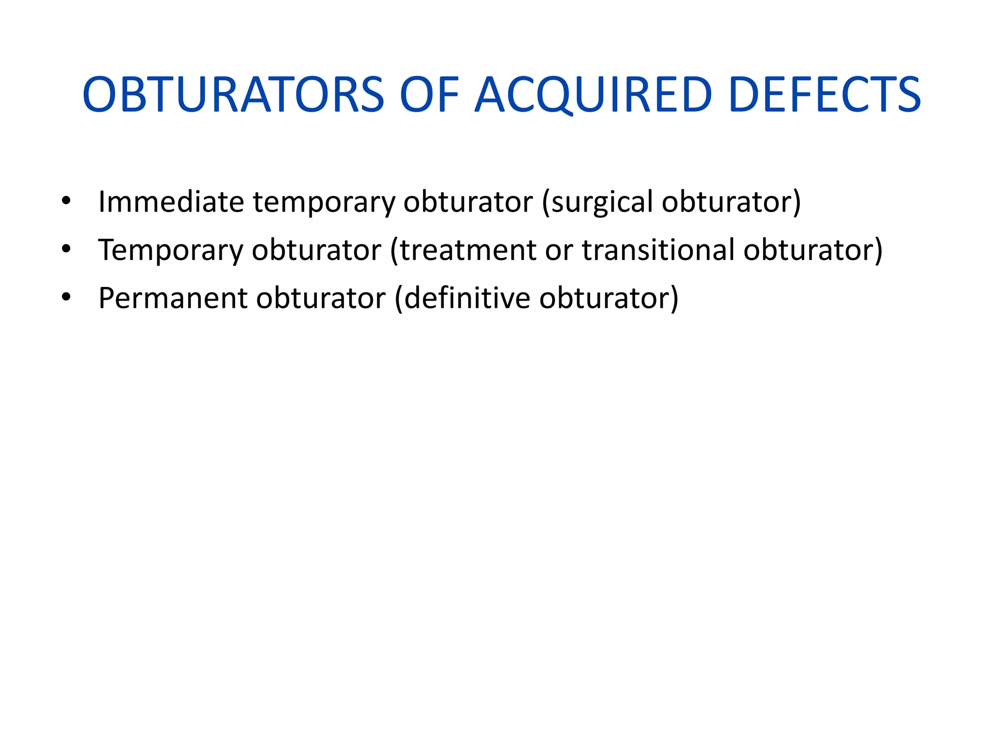 Unit 2 Obturators.pptx