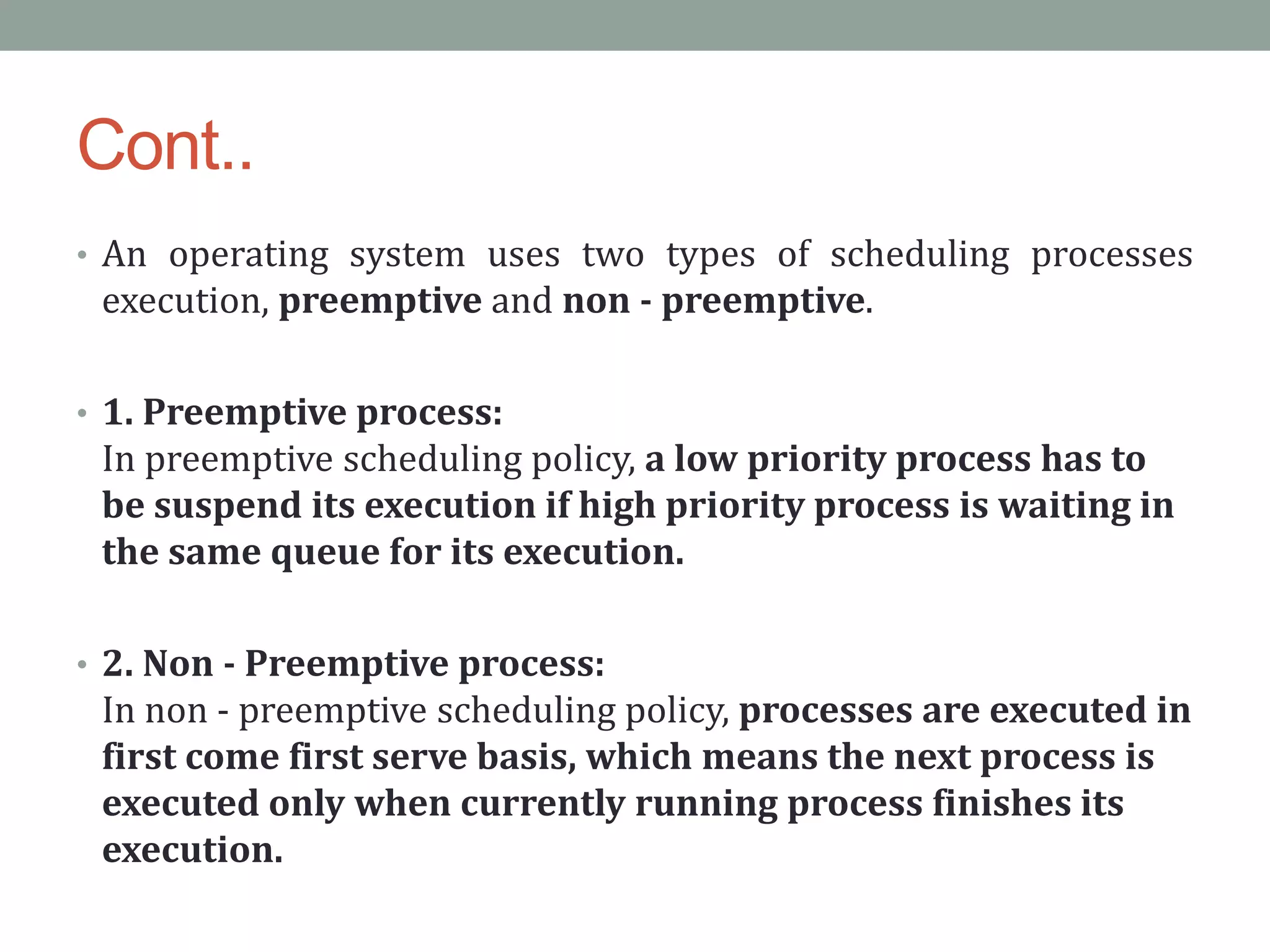 Unit 2_OS process management | PPTX | Operating Systems | Computer Software and Applications