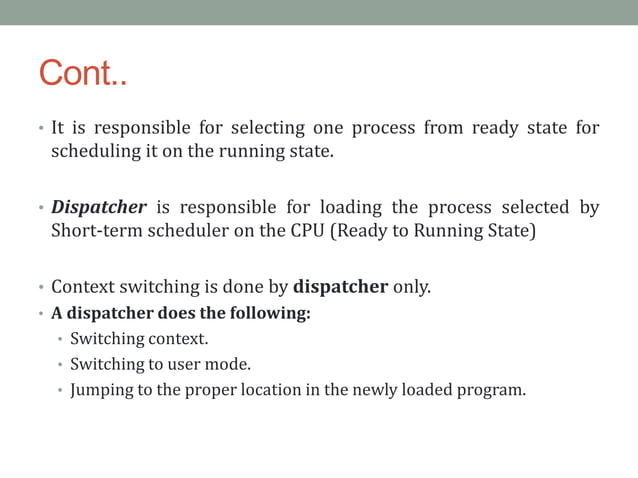 Unit 2_OS process management | PPTX | Operating Systems | Computer ...