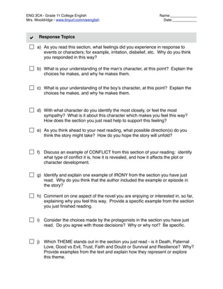 The Road, by Cormac McCarthy | PDF