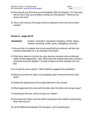 The Road, by Cormac McCarthy | PDF