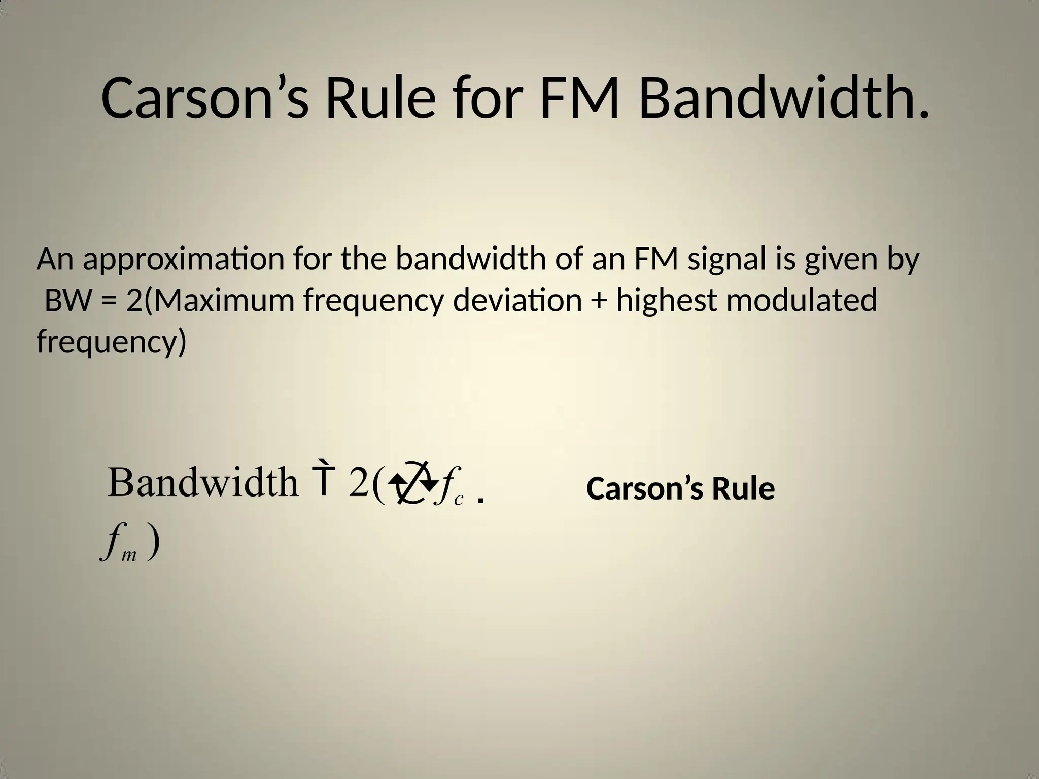 ANGLE MODULATION -Waveform &Its Characteristics | PPT