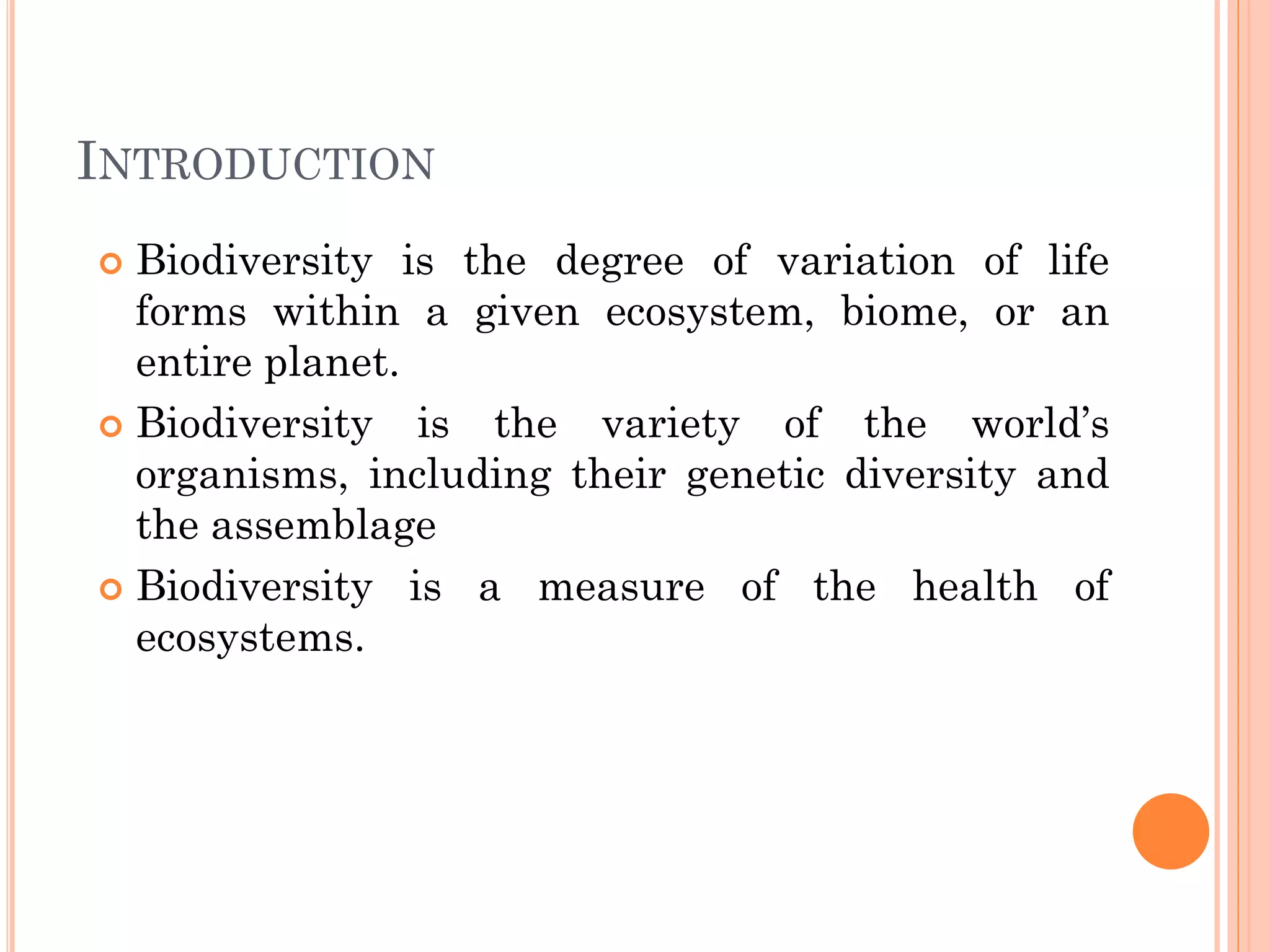 Unit 2 (part 3)- biodiversity | PDF